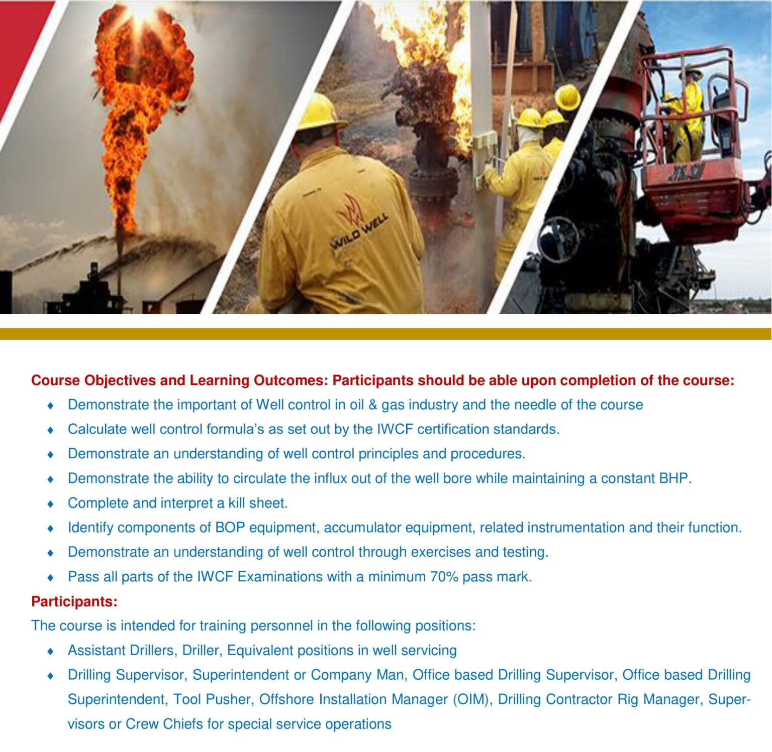 IWCF WELL CONTROL LEVEL 3,4 - PVD Training